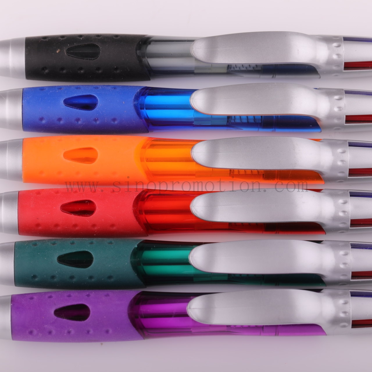 Multi Color Ball Pen with Comfortable Rubber Grip