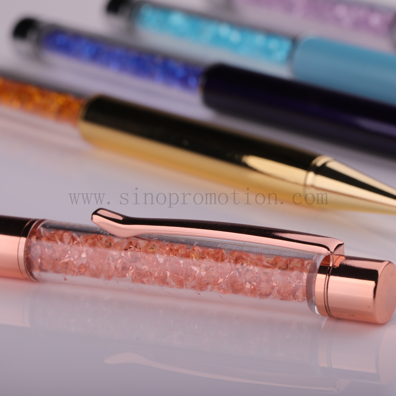 bling ink pens,blink pens,rosegold color pens,pen with rhinestone,gift ...